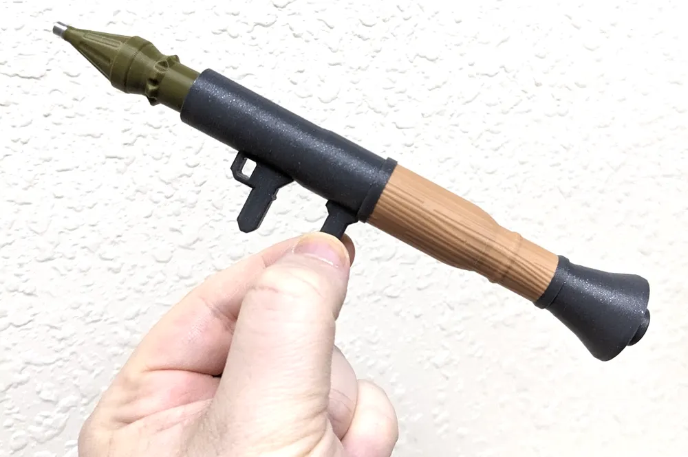 RPG Spring-Loaded Rocket Launcher | Print-in-Place by Rexi Labs ...