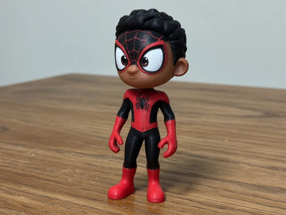 Miles Morales Spider-Man Mini Figure | Marvel - Free 3D Print Model ...