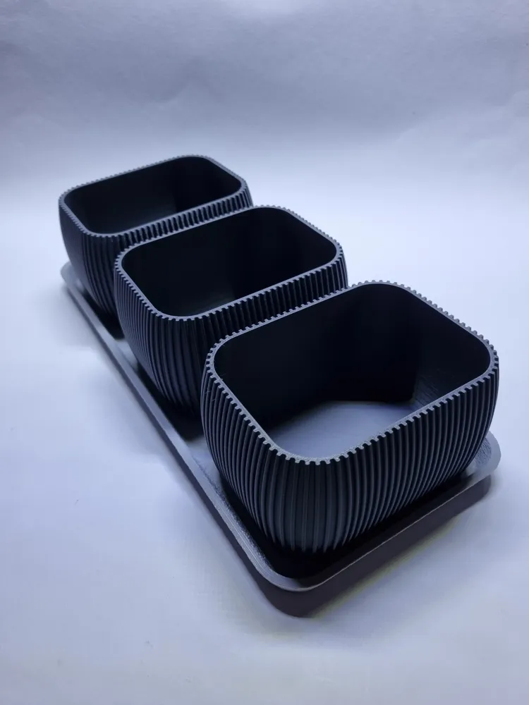 Decorative Planter Trio - Free 3D Print Model - MakerWorld