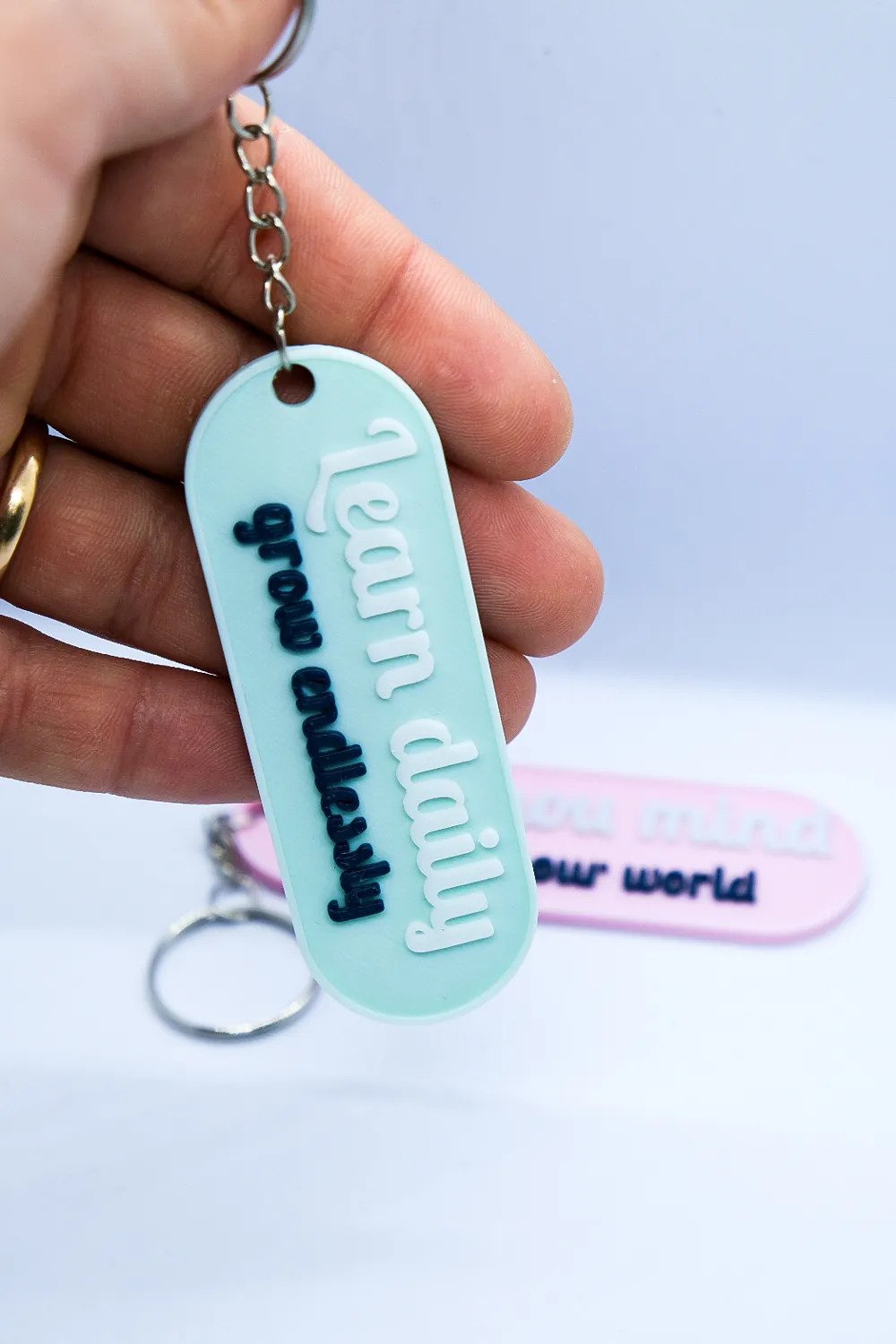 Parametric Customizable Keychain OpenSCAD by Stampa 3D AV Studio ...