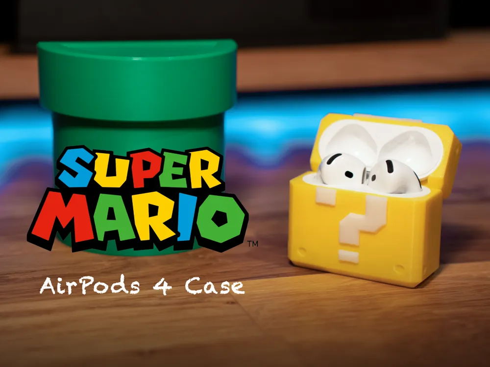 Super Mario AirPods 4 Case - Free 3D Print Model - MakerWorld