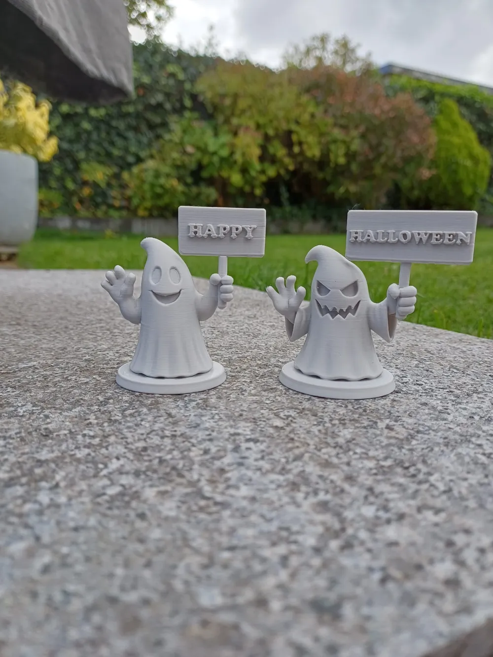 Happy Halloween Ghost Duo - Free 3D Print Model - MakerWorld