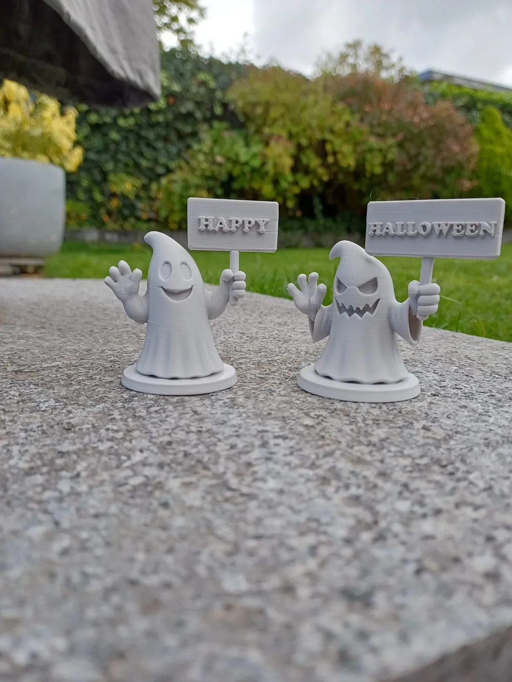 Happy Halloween Ghost Duo - Free 3D Print Model - MakerWorld