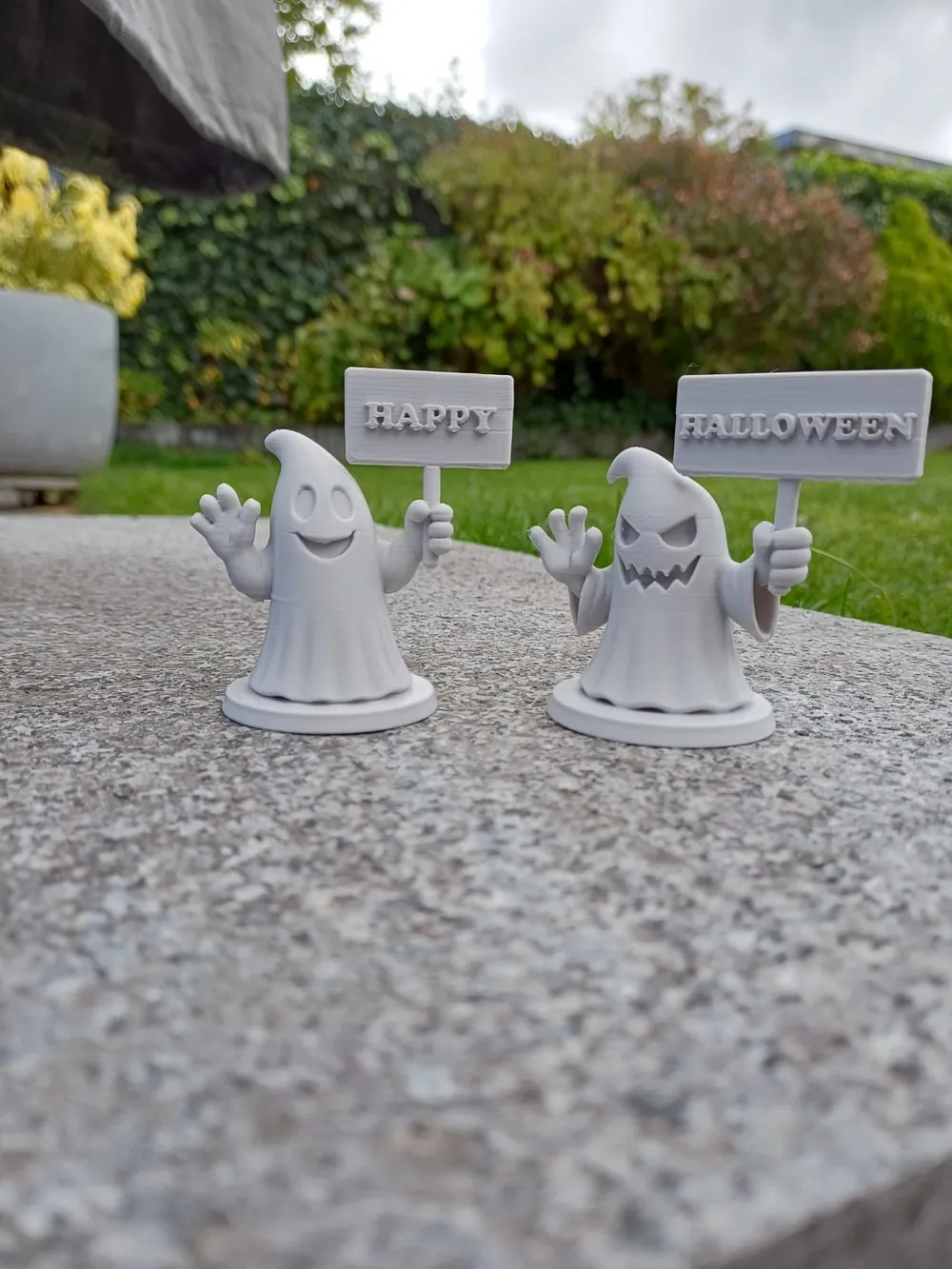 Happy Halloween Ghost Duo - Free 3D Print Model - MakerWorld