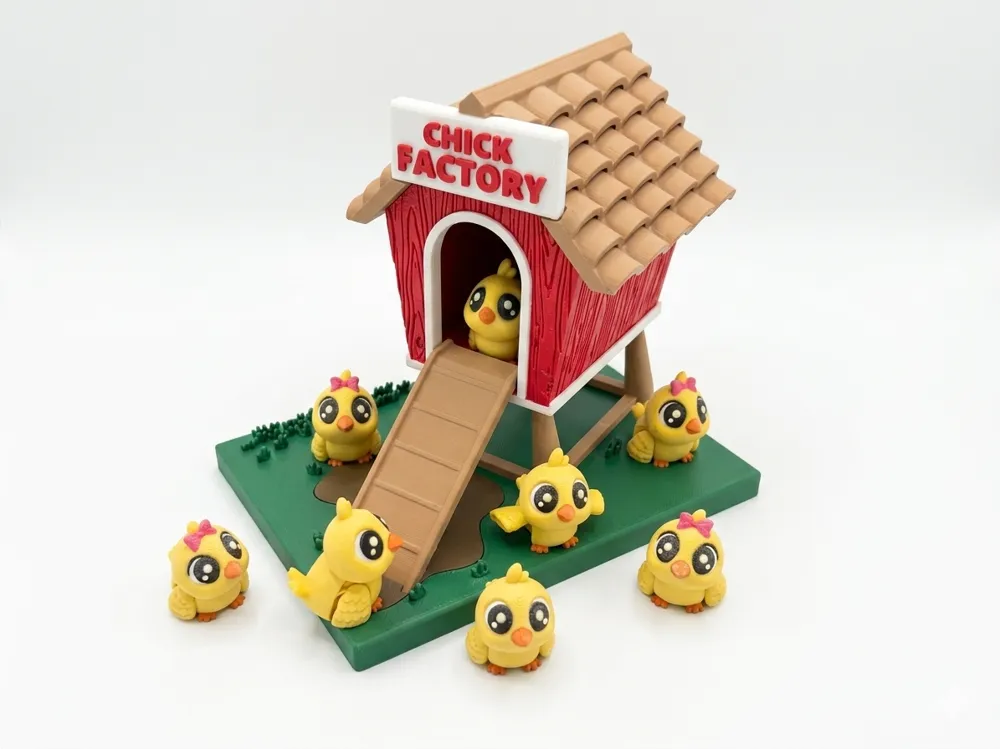 Baby chick flexi articulating toy - Free 3D Print Model - MakerWorld