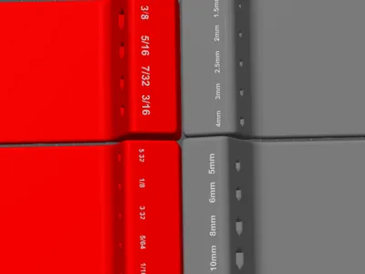 Gridfinity T-Handle Allen Wrenches - SAE/Metric Remixed by Hachi ...