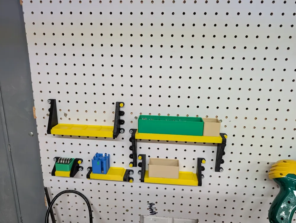 Gridfinity 1 Inch Pegboard Adapter 1 GFU Deep by usefulhobbies MakerWorld: Download Free 3D Models