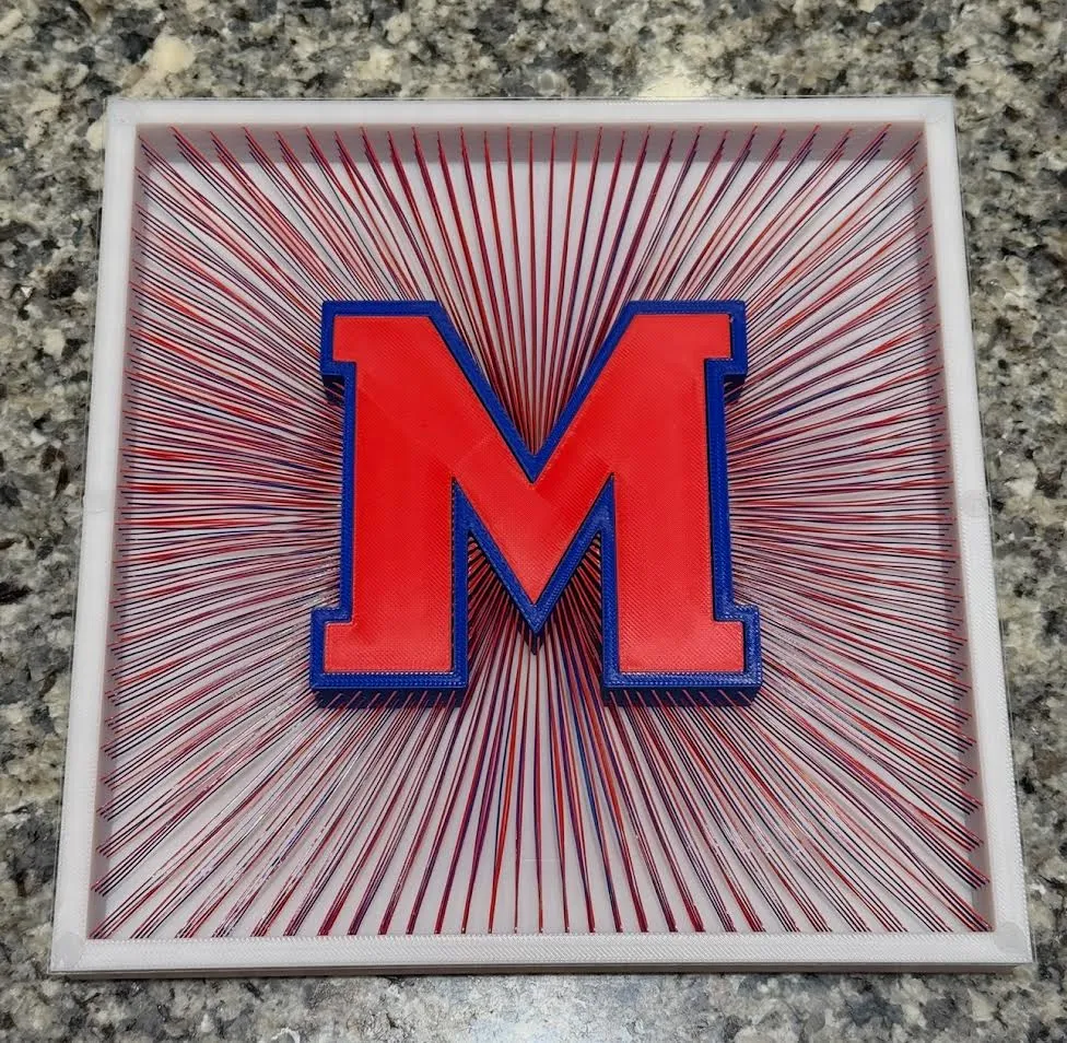 Fully Customizable String Art (Any Logo or Shape) - Free 3D Print Model ...