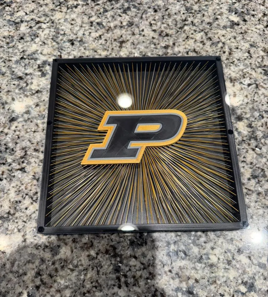 Fully Customizable String Art (Any Logo or Shape) - Free 3D Print Model ...