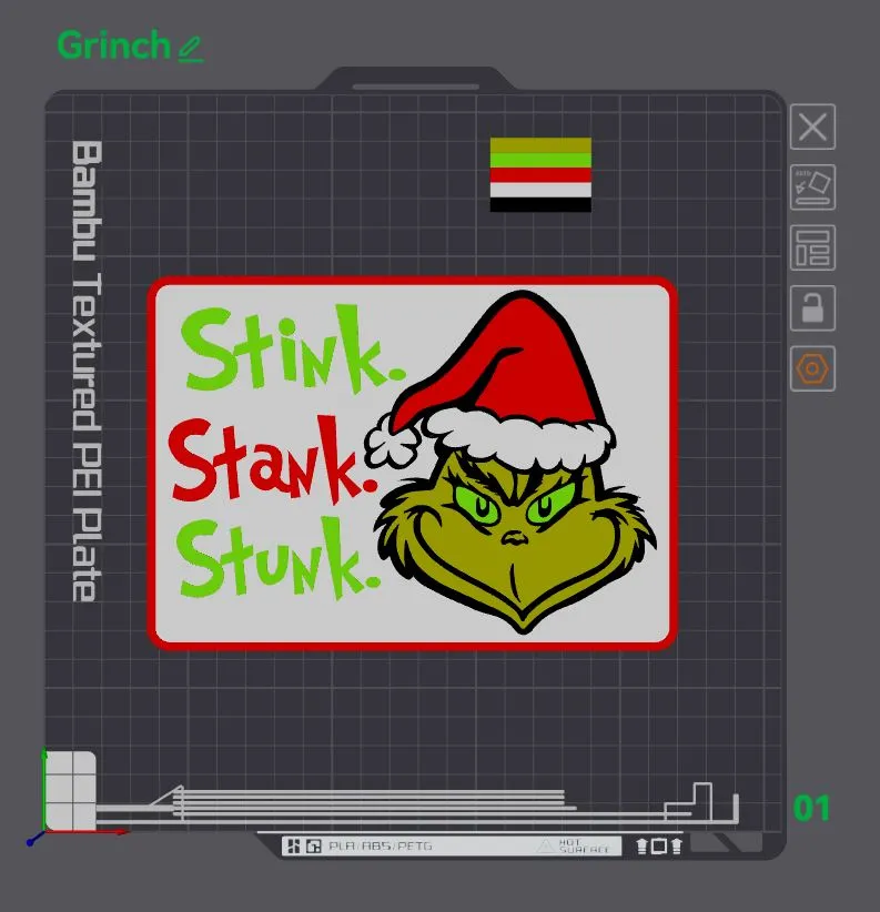 2D Grinch Stink Stank Stunk by Wizard7741 - MakerWorld