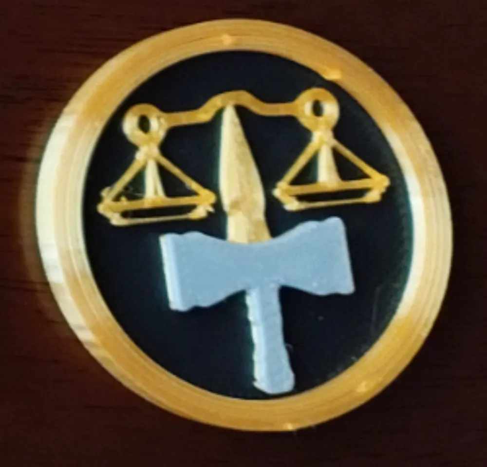 RPG Symbole: Gott der Gerechtigkeit Symbol - Tyr STL – Kostenloses 3D ...