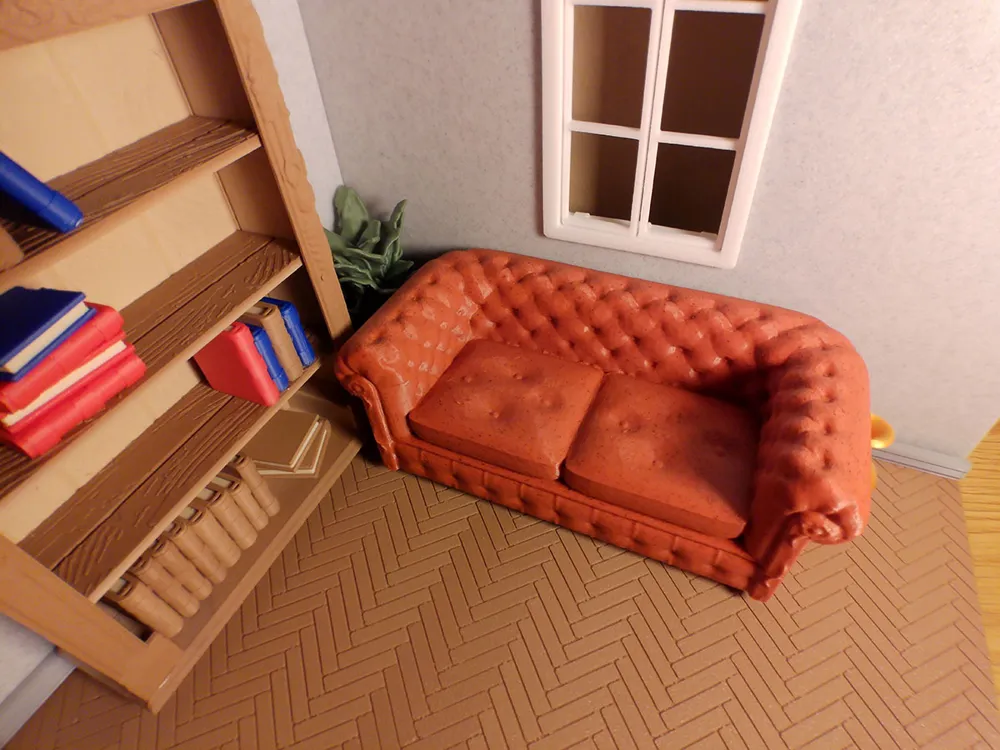 WLM - Raised Chesterfield Sofa V2 - Free 3D Print Model - MakerWorld