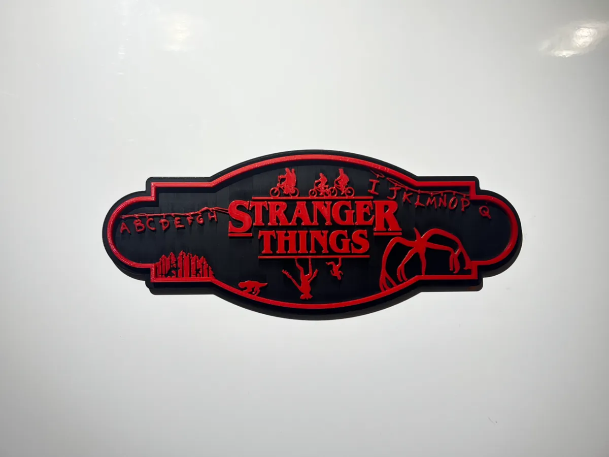 Stranger Things – Multi-Color Wall Sign - Free 3D Print Model - MakerWorld