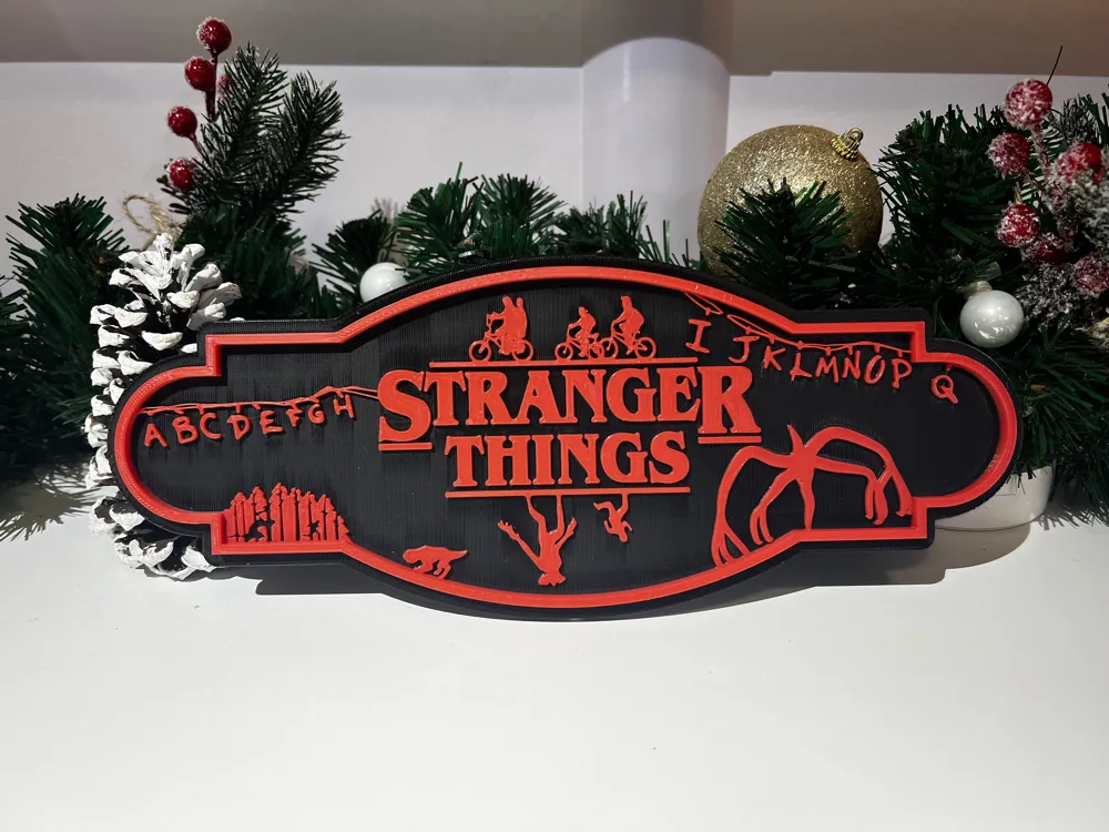 Stranger Things – Multi-Color Wall Sign - Free 3D Print Model - MakerWorld