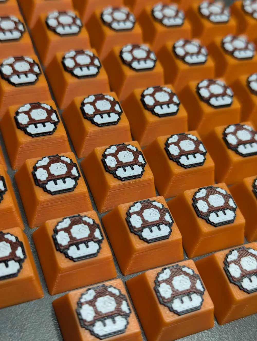 Mushroom keycap 8bit vintage style - Free 3D Print Model - MakerWorld