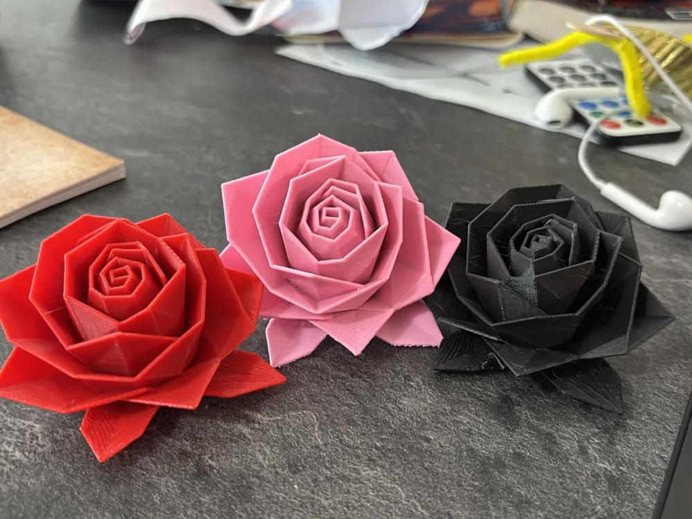 Origami Flower - Free 3D Print Model - MakerWorld