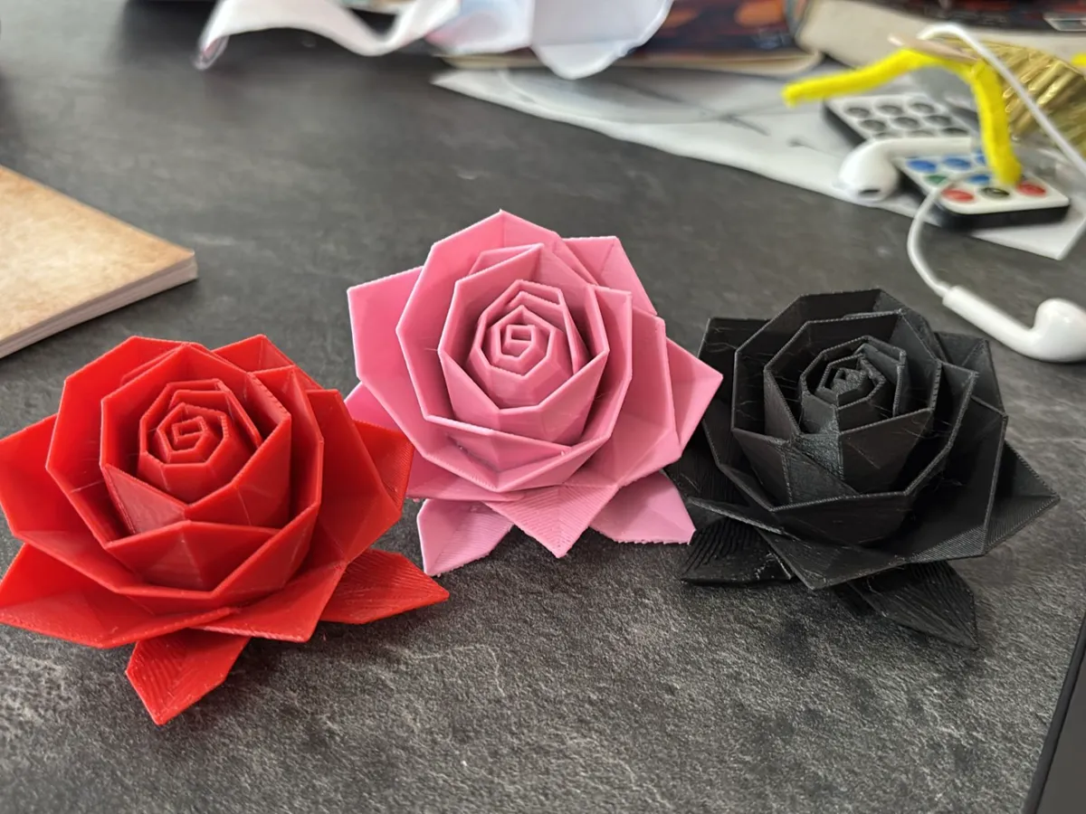 Origami Flower - Free 3D Print Model - MakerWorld