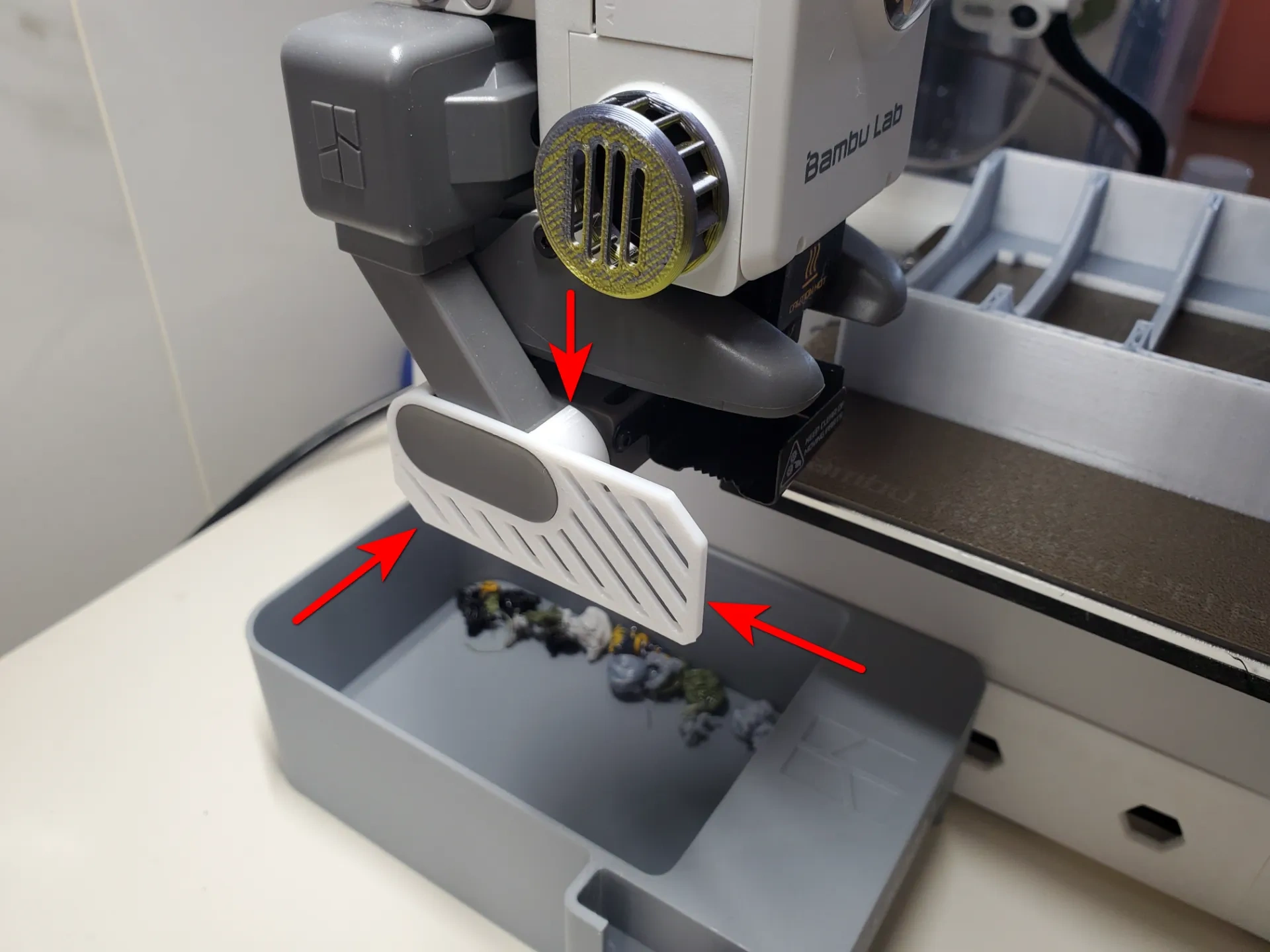 A1 mini Waste Shield/Guide (Bambu Poop Shield) V1.1 Ultralight at only ...