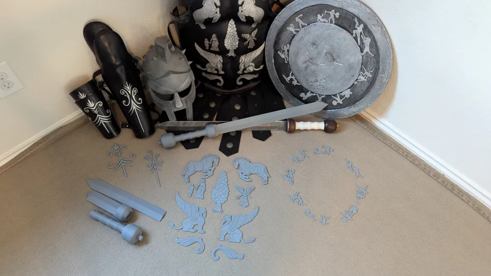 Gladiator Armor Decoration Designs by skulbeth MakerWorld: Download Free 3D Models