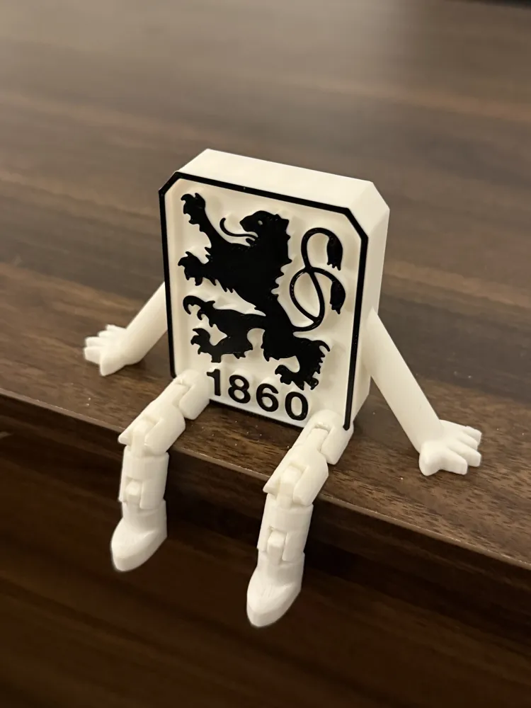 TSV 1860 Munich Logo with Wobbling Legs - Free 3D Print Model - MakerWorld