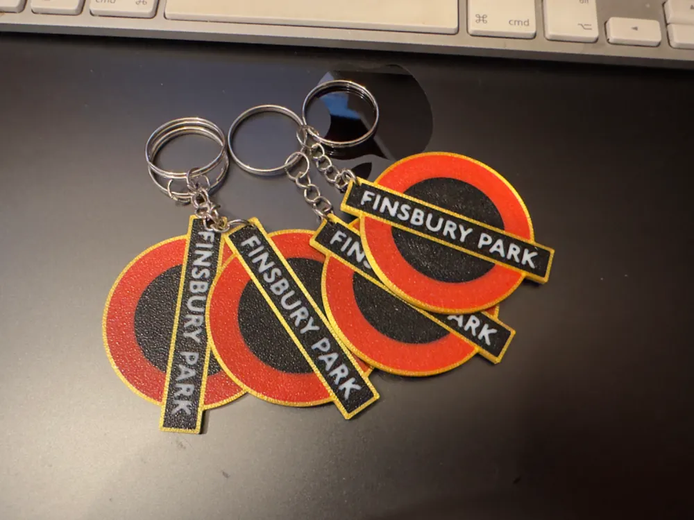 Keychain London Underground, Station Finfbury Park by Print_Roma_3D ...