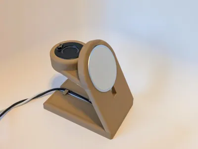 MagSafe phone stand with Garmin watch charger - Free 3D Print Model ...