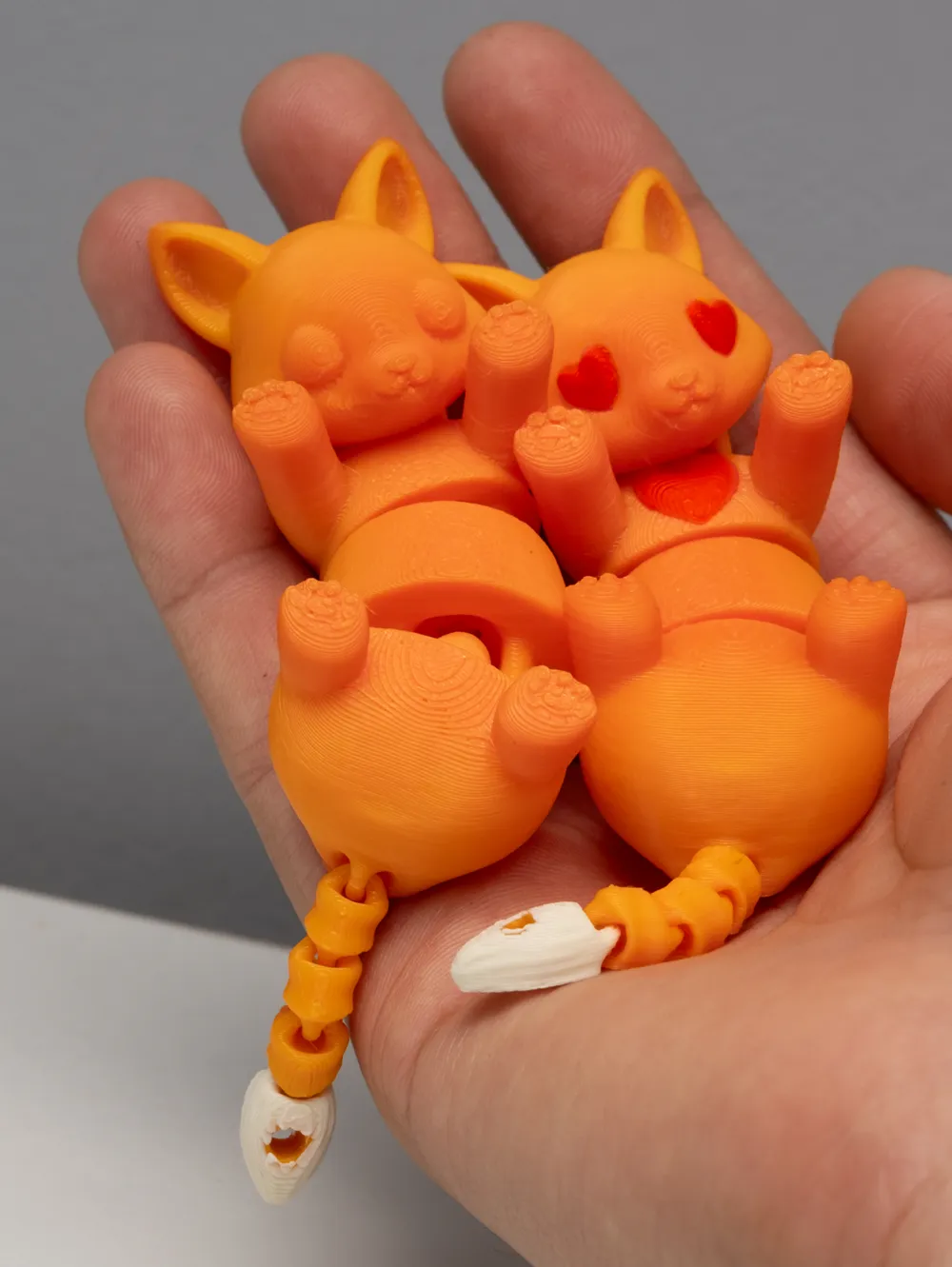The Sweetest Fox-Articulated & Keychain - Free 3D Print Model - MakerWorld