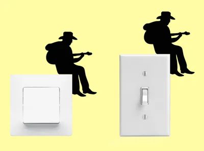 "Carrying men" light switch design by Ladamtla - MakerWorld