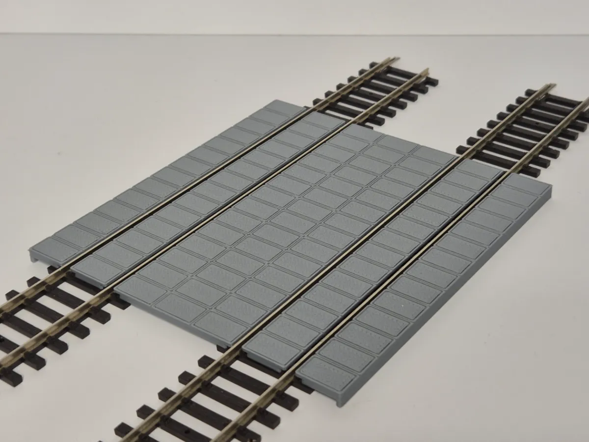 Two-Track Railway Crossing H0 - Free 3D Print Model - MakerWorld