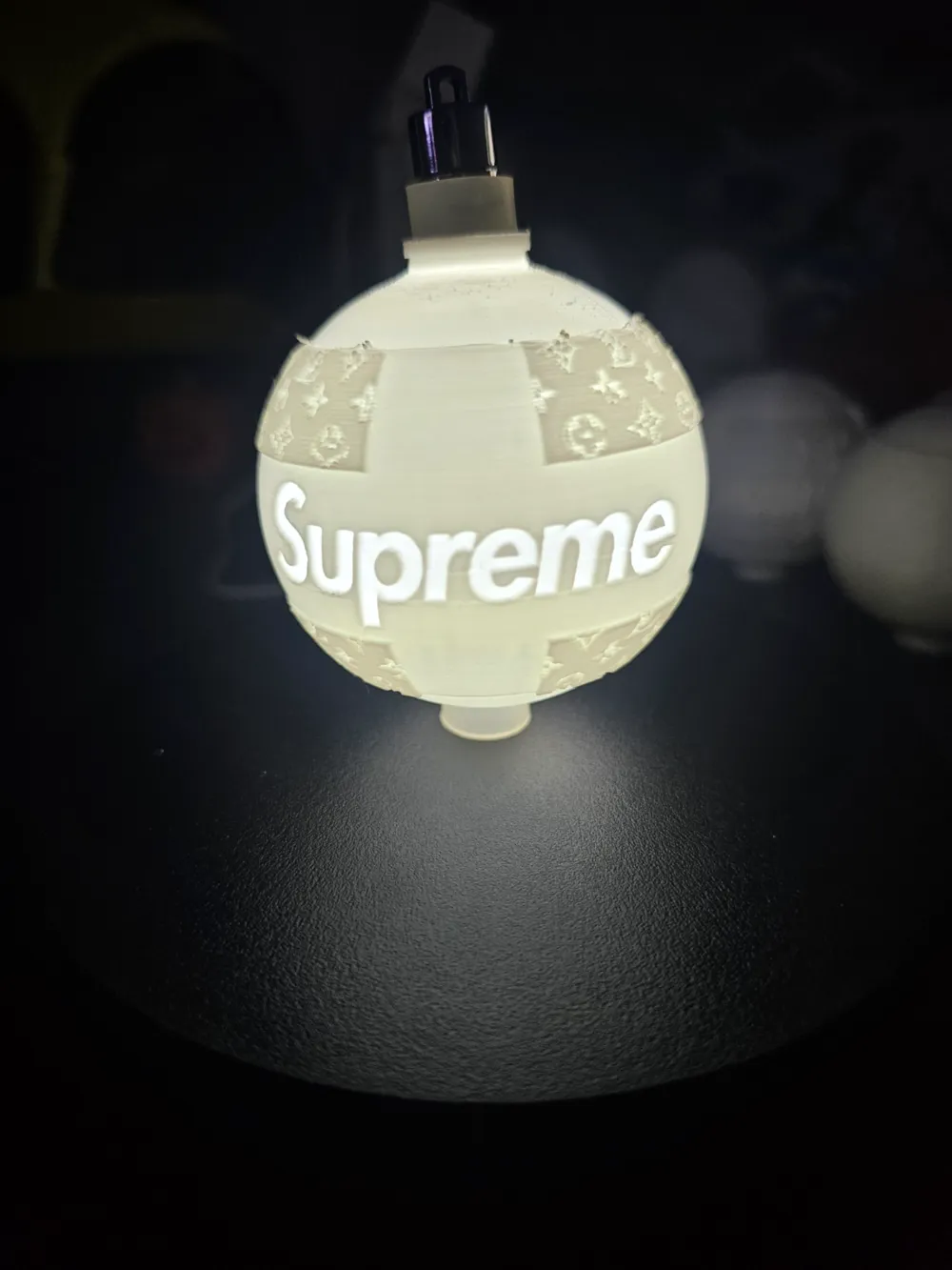 Supreme led Christmas bauble by lungy luke - MakerWorld