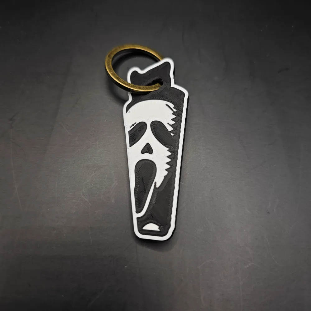 Halloween Keychain - SCARY by 3DSloth97 - MakerWorld