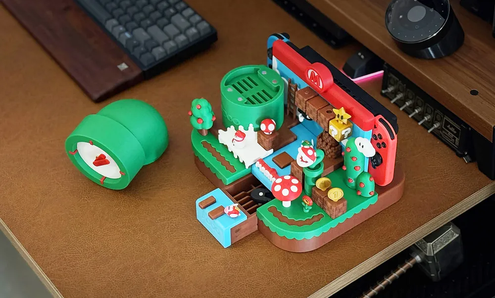 Switch Mario creative clock base Panoramic version by canmaxfire ...