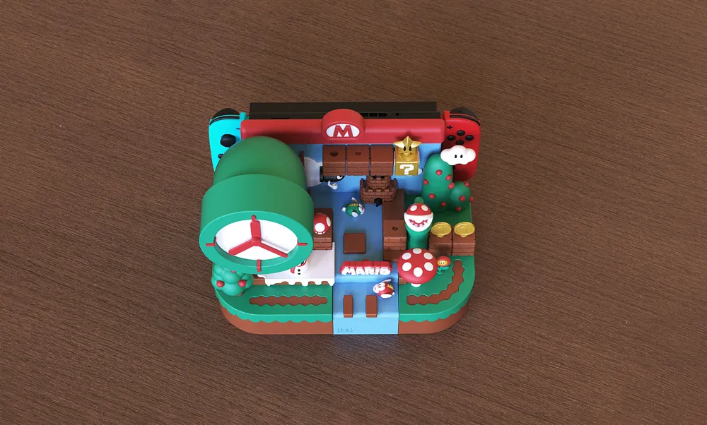 Switch Mario creative clock base Panoramic version by canmaxfire ...
