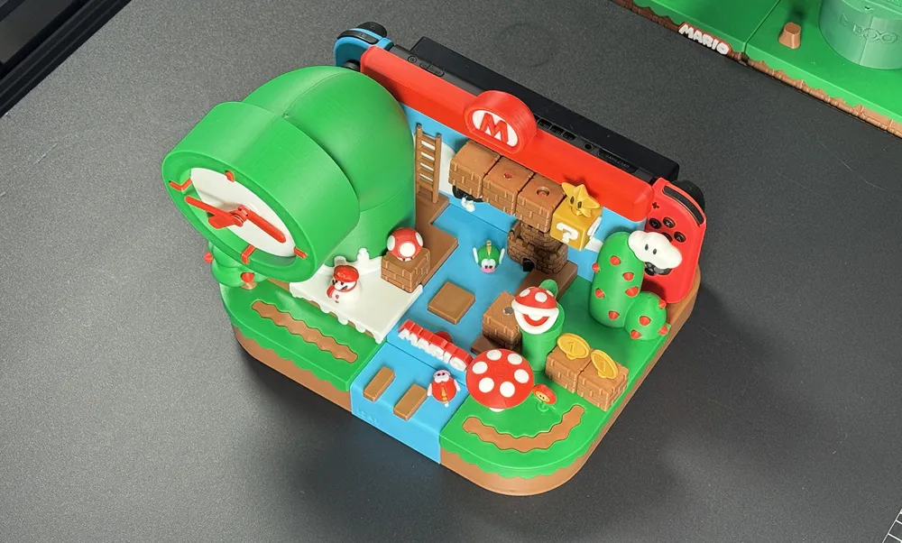 Switch Mario creative clock base Panoramic version by canmaxfire ...