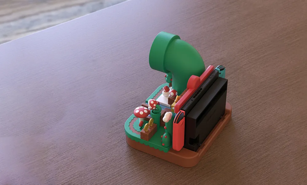 Switch Mario creative clock base Panoramic version by canmaxfire ...