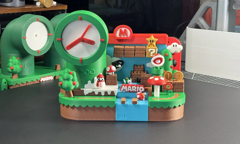 Switch Mario creative clock base Panoramic version by canmaxfire ...