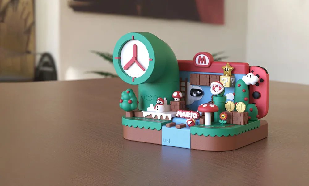 Switch Mario creative clock base Panoramic version by canmaxfire ...
