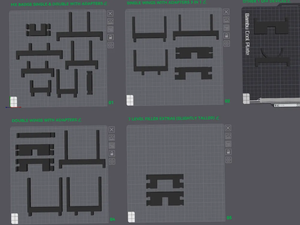 MODULAR RIBBON ALIGNMENT TOOL MULTIPACK by nitro482 - MakerWorld