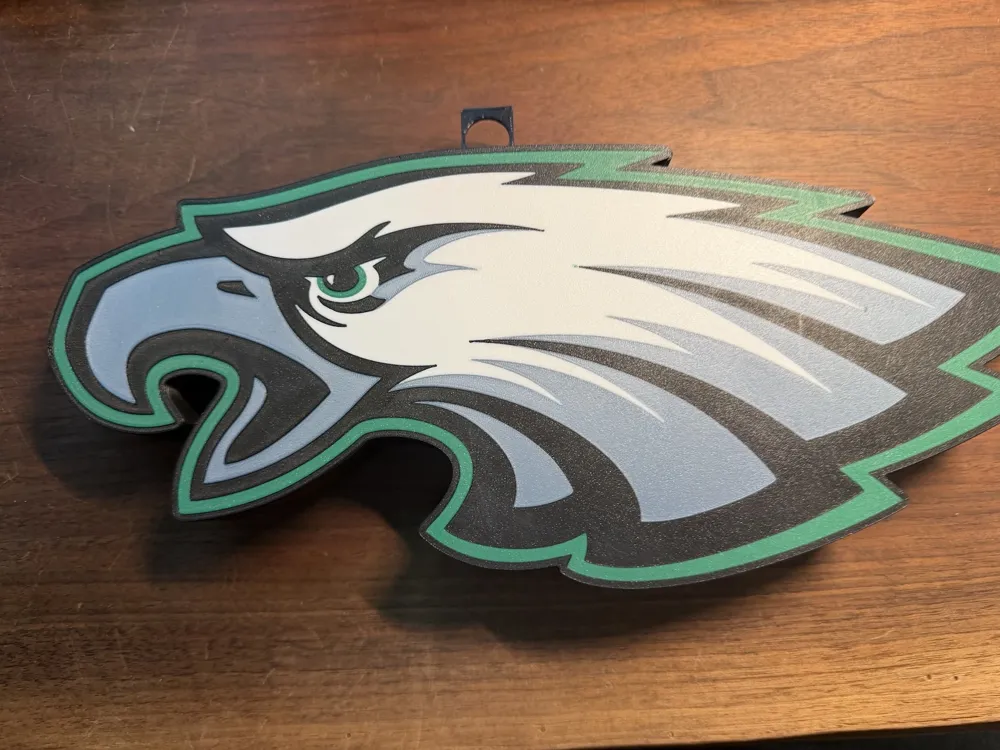 Eagles Logo Chain(WEARABLE) and lights up - Free 3D Print Model ...