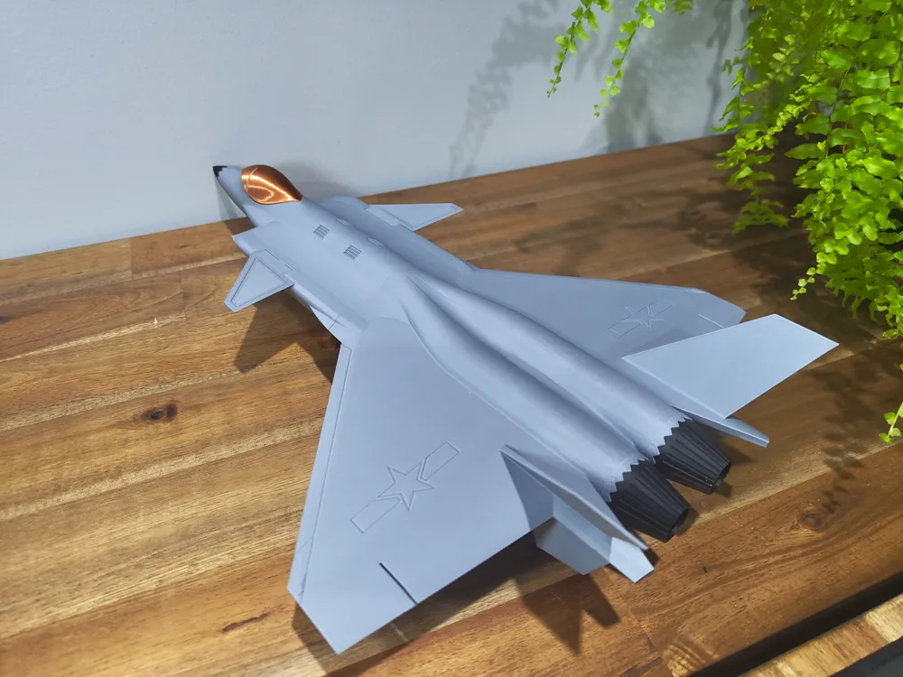 Fighter jet with cockpit & rotating wheels - Free 3D Print Model ...