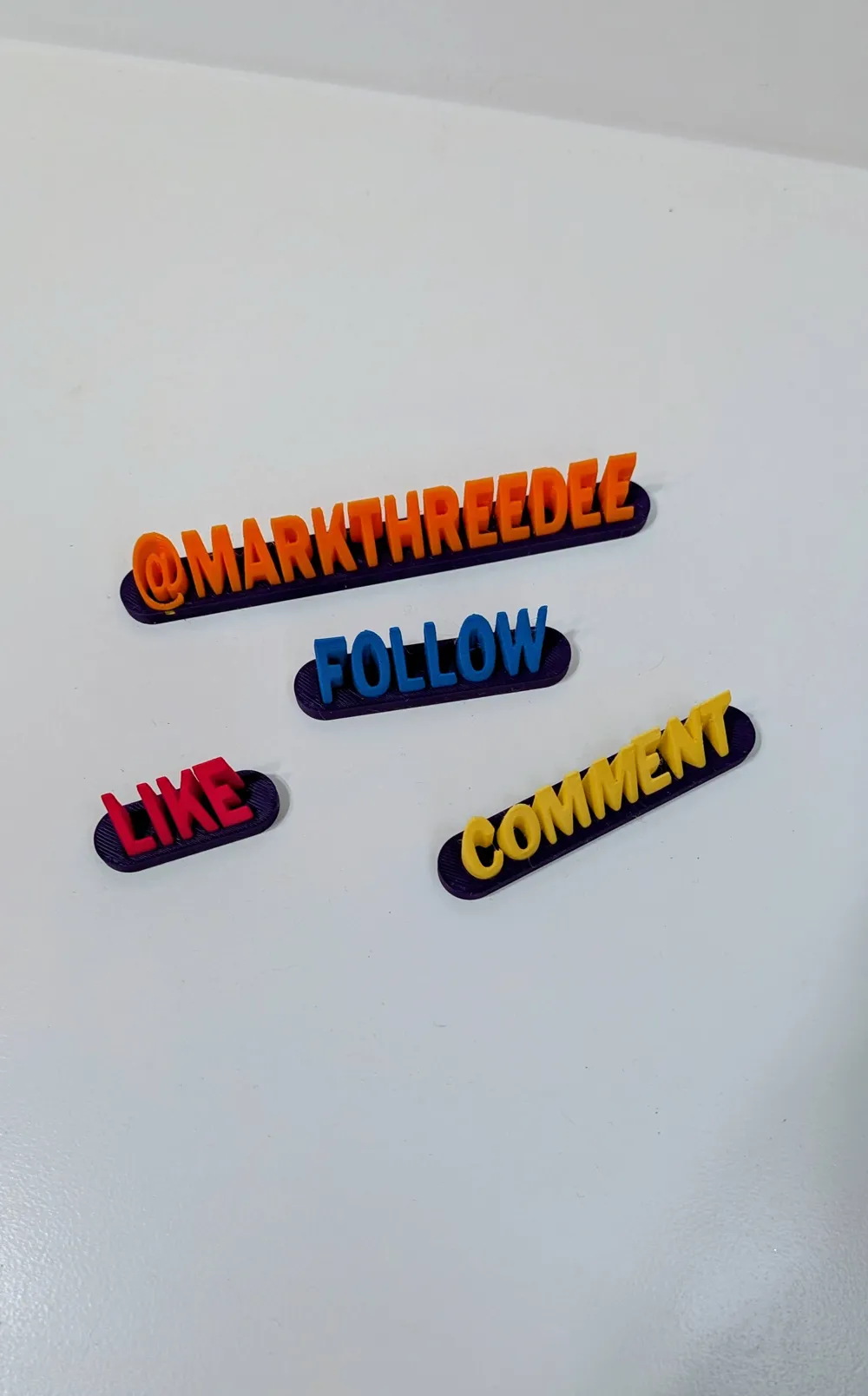 Social Media Text Props - Free 3D Print Model - MakerWorld