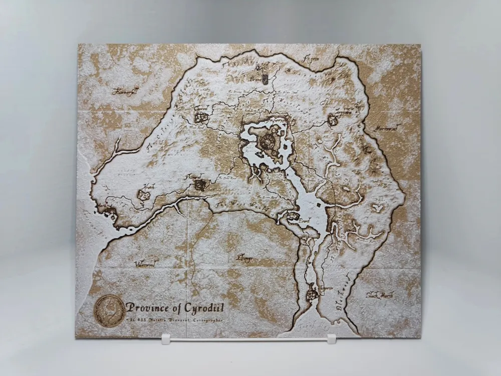 Map of Cyrodiil - Hueforge by BeaN - MakerWorld