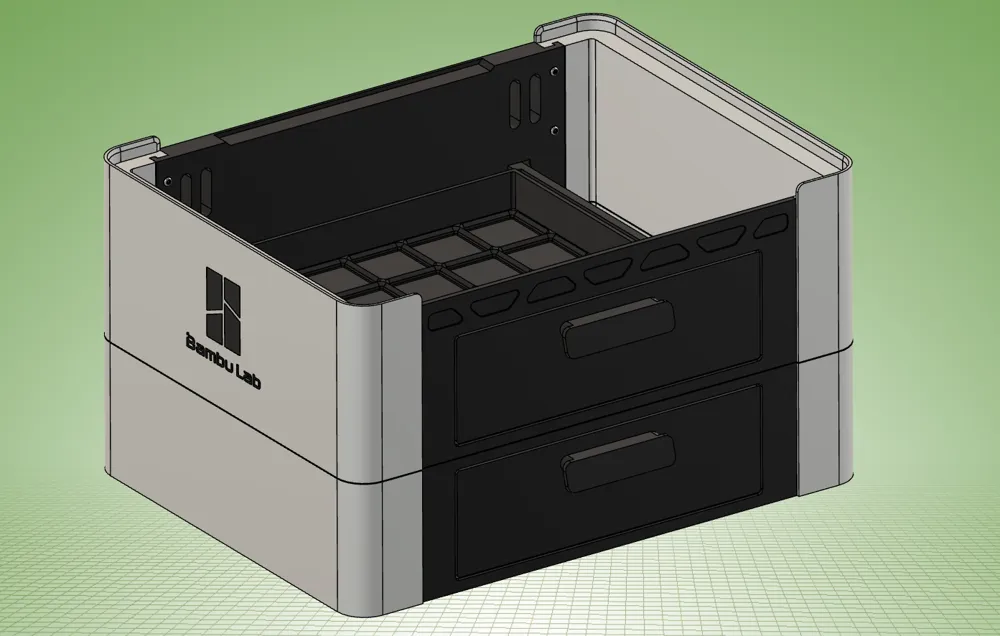 AMS 2 Pro Stackable gridfinity Erweiterung von JJ Deluxe Designs MakerWorld: Kostenlose 3D ...