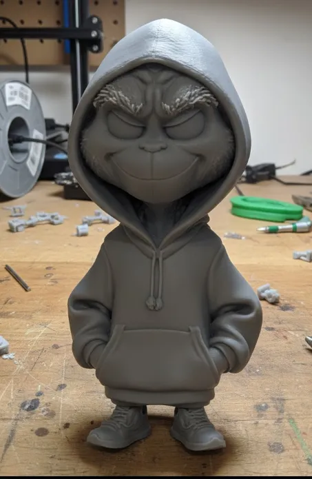 Cool Grinch With Style Hoodie and Trainers by 3DXX MakerWorld: Download Free 3D Models