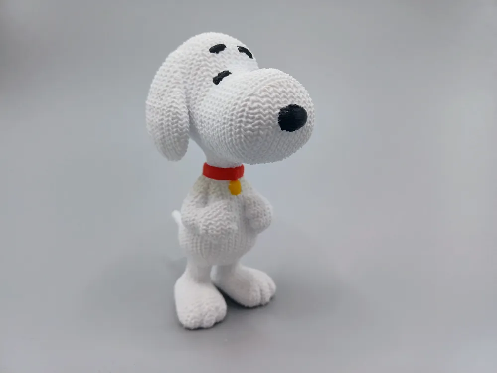 Knitted Snoopy - Free 3D Print Model - MakerWorld