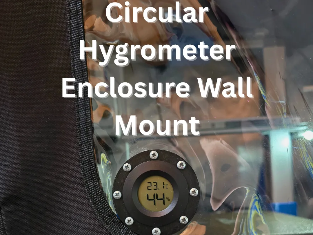 Circular Hygrometer Enclosure Wall Mount - Free 3D Print Model - MakerWorld