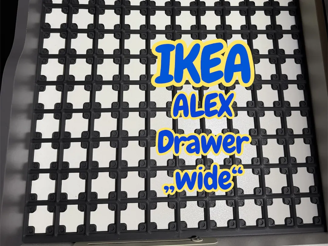 Gridfinity magnet baseplate - ALEX drawer wide - Free 3D Print Model ...