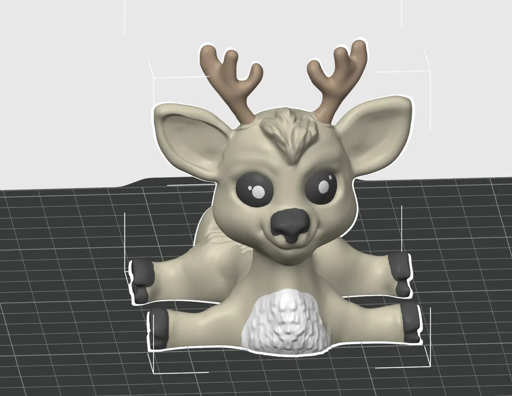 Cute Reindeer Phone Stand with a Booty by mxkoty - MakerWorld
