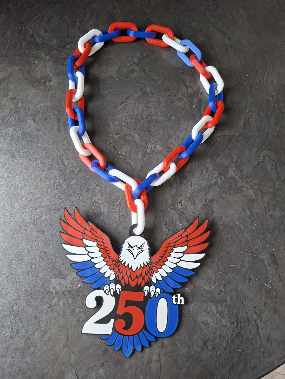 America's Birthday Hype Chain 250th! - Free 3D Print Model - MakerWorld