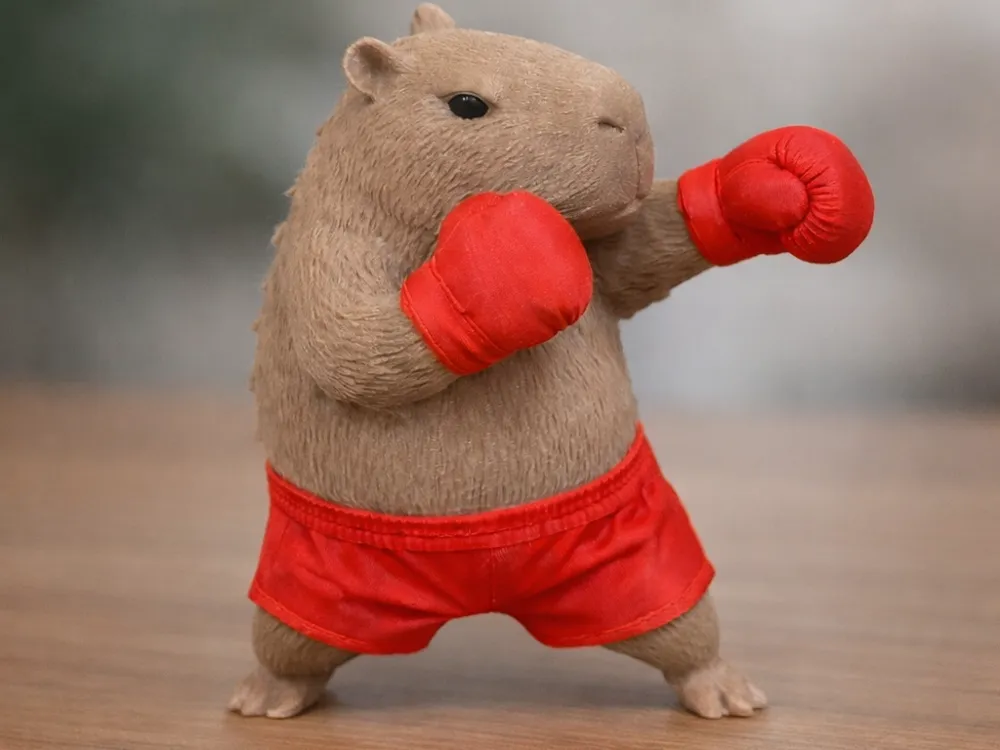 Boxer Capybara - Free 3D Print Model - MakerWorld